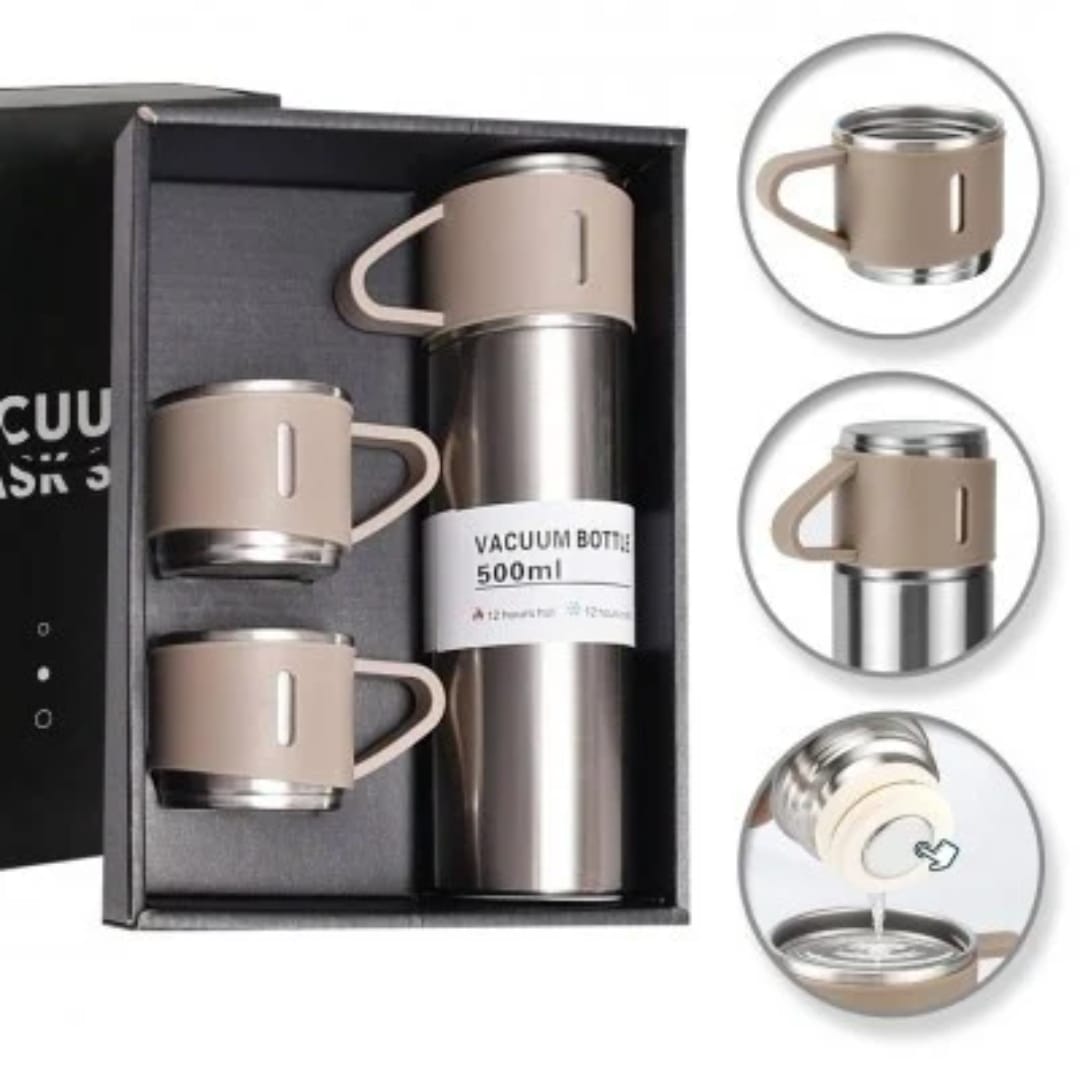 Termos, inchidere etansa, inox, 500 ml, 1 x termos cu capac tip cana 2